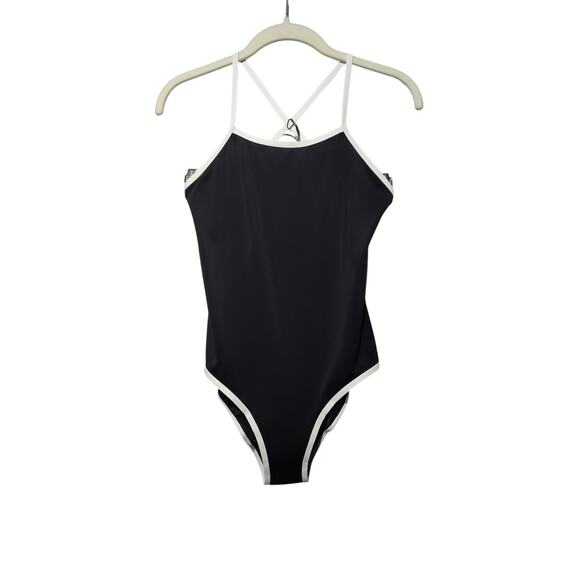knix | Swim | Nwt Knix Sz M Kt Freestyle One Piece Swimsuit Black White ...